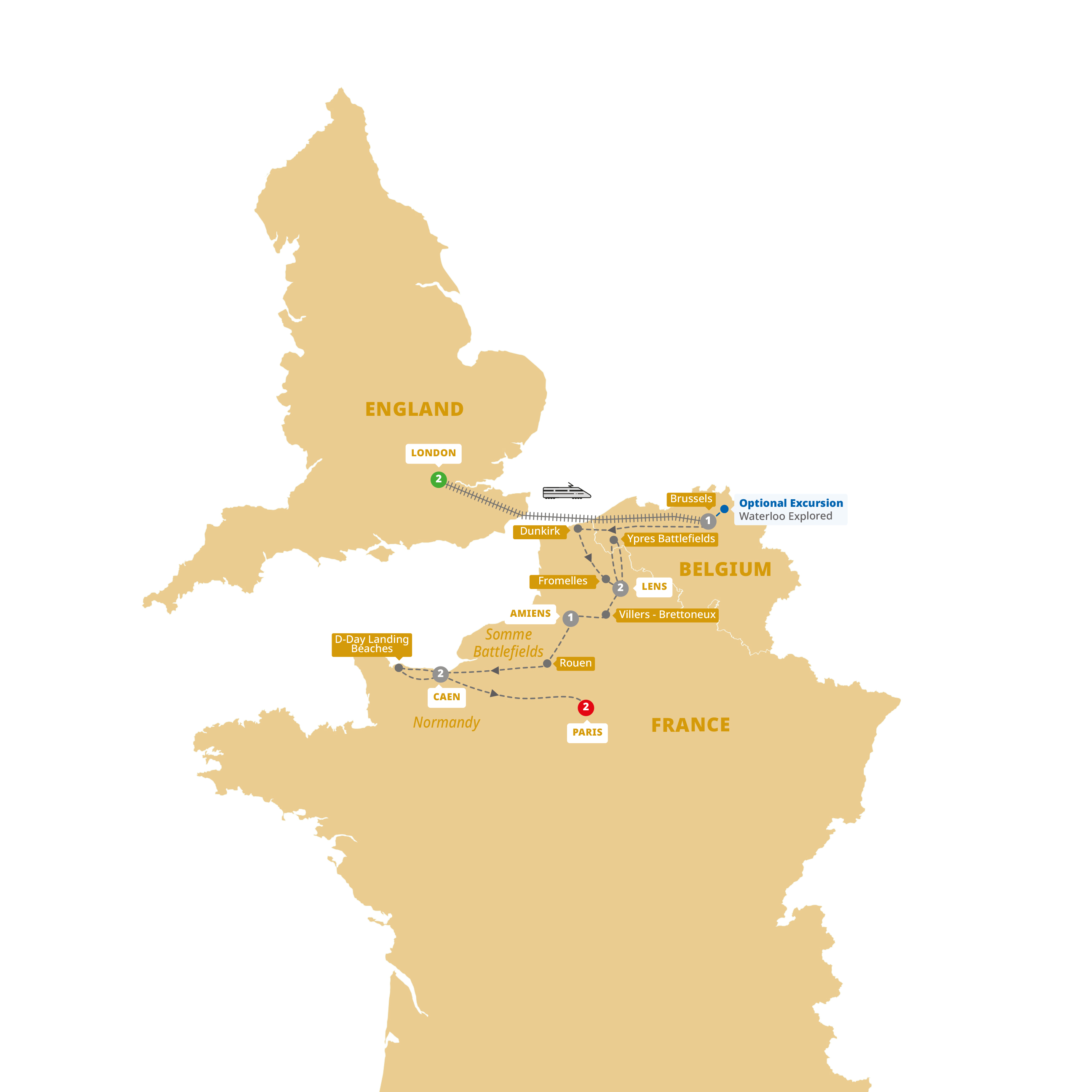 WWI & WWII Battlefields Tour | Flexible Bookings US | Trafalgar US